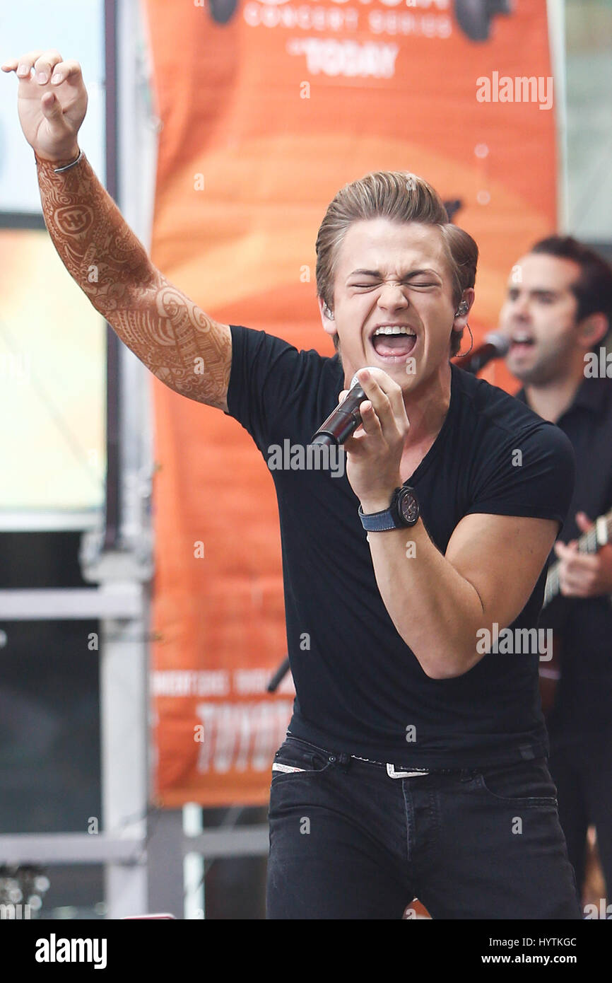 Country music artist Hunter Hayes performs on NBC's Today Show in ...