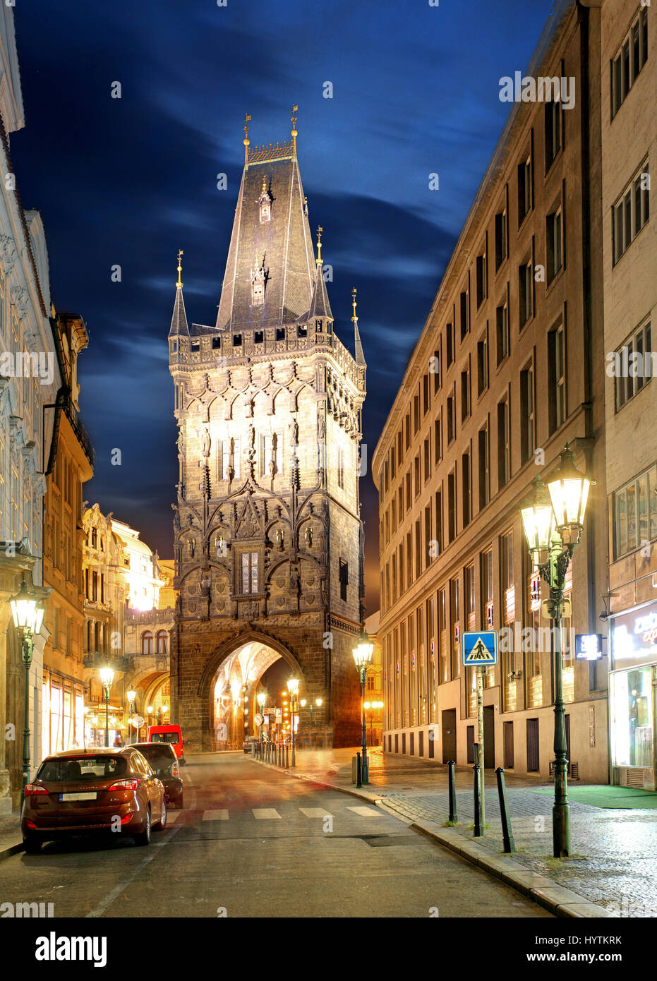 Prague - Powder tower Stock Photo - Alamy