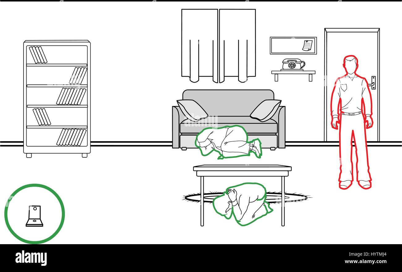 vector illustration of a earthquake protection methods Stock Vector ...