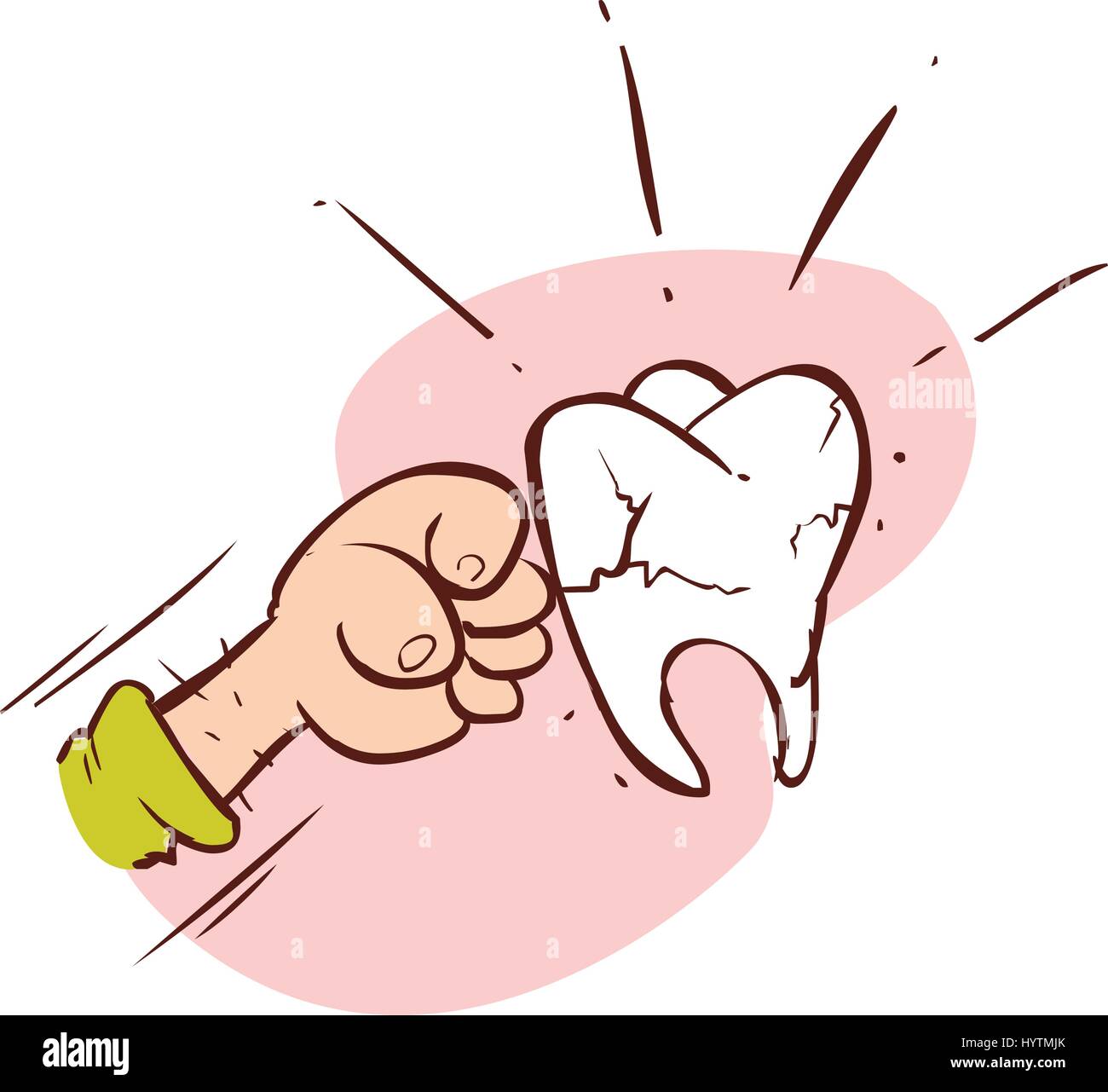 Cracked tooth icon hi-res stock photography and images - Alamy