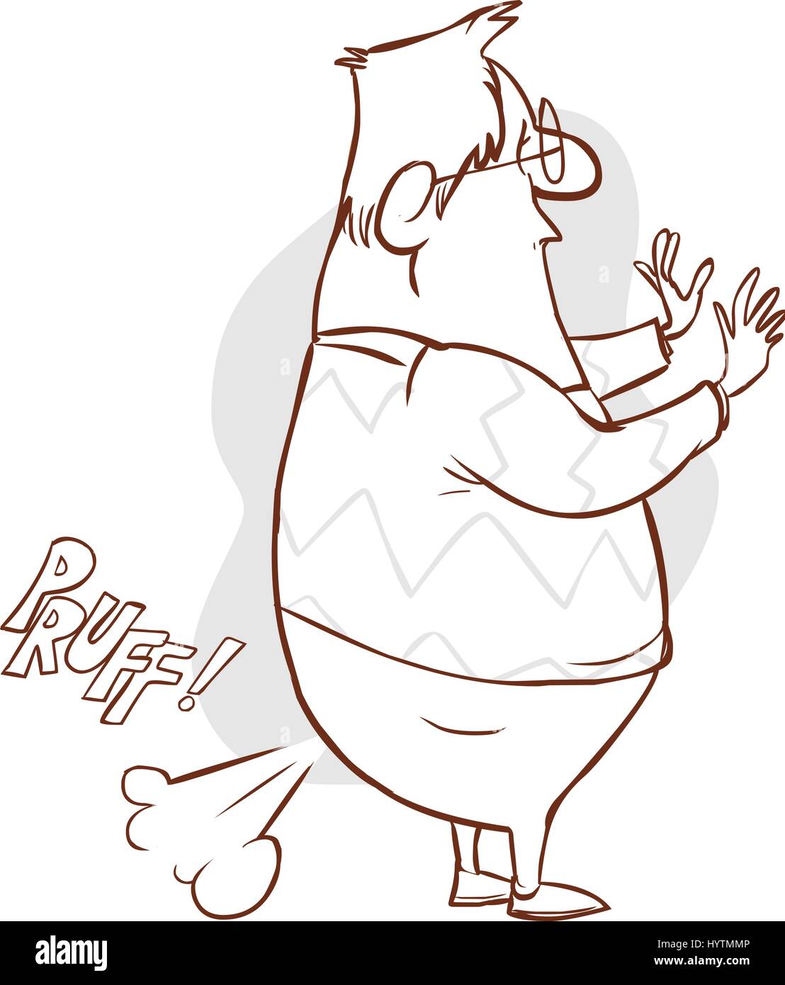 vector illustration of a farting man Stock Vector Image & Art - Alamy