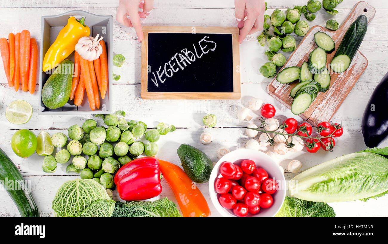 Woman hands with vegetables. Healthy eating, diet. Healthy food concept ...