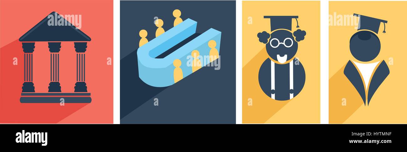 vector illustration of a education icons Stock Vector Image & Art - Alamy