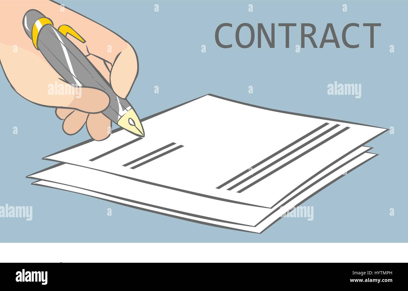 Lawyer signing contract icon hi-res stock photography and images - Alamy