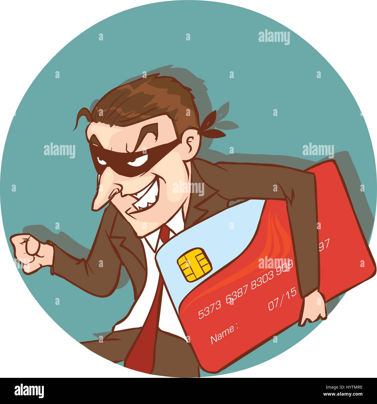vector illustration of a credit card thief Stock Vector Image & Art - Alamy