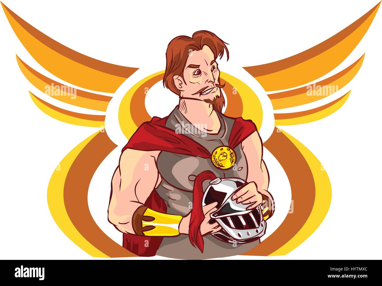 vector illustration of a warrior Stock Vector Image & Art - Alamy
