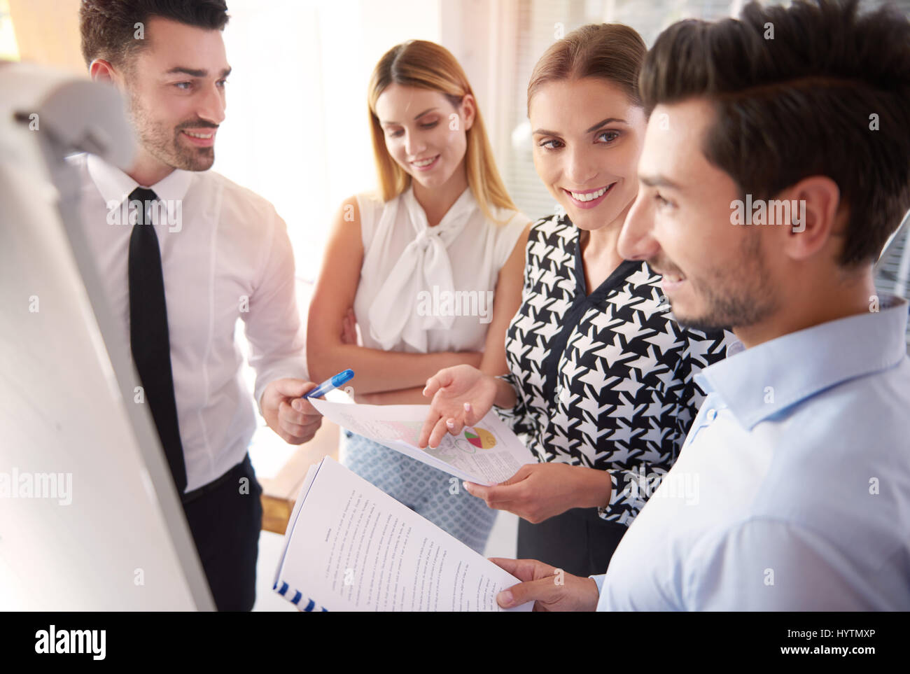 Discussion and analysis of important documents Stock Photo - Alamy