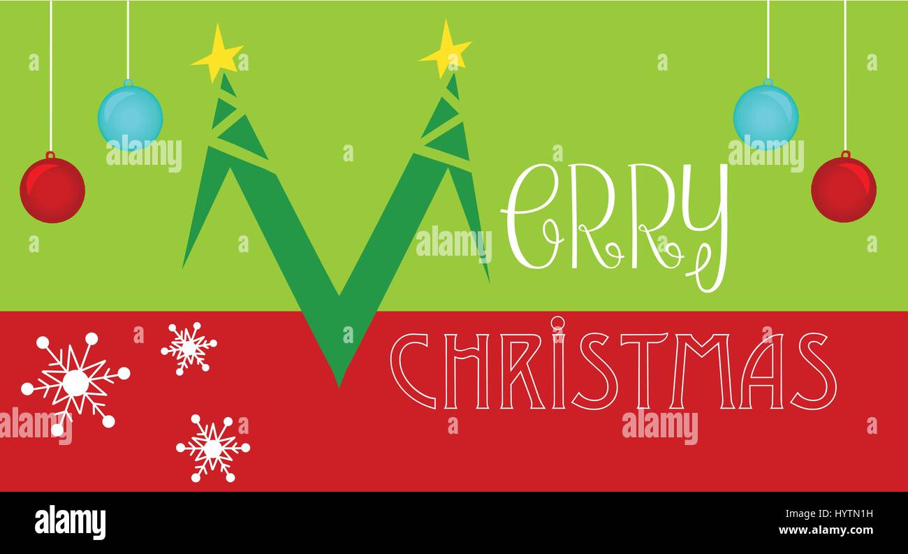 Merry christmas lettering design eps hi-res stock photography and ...