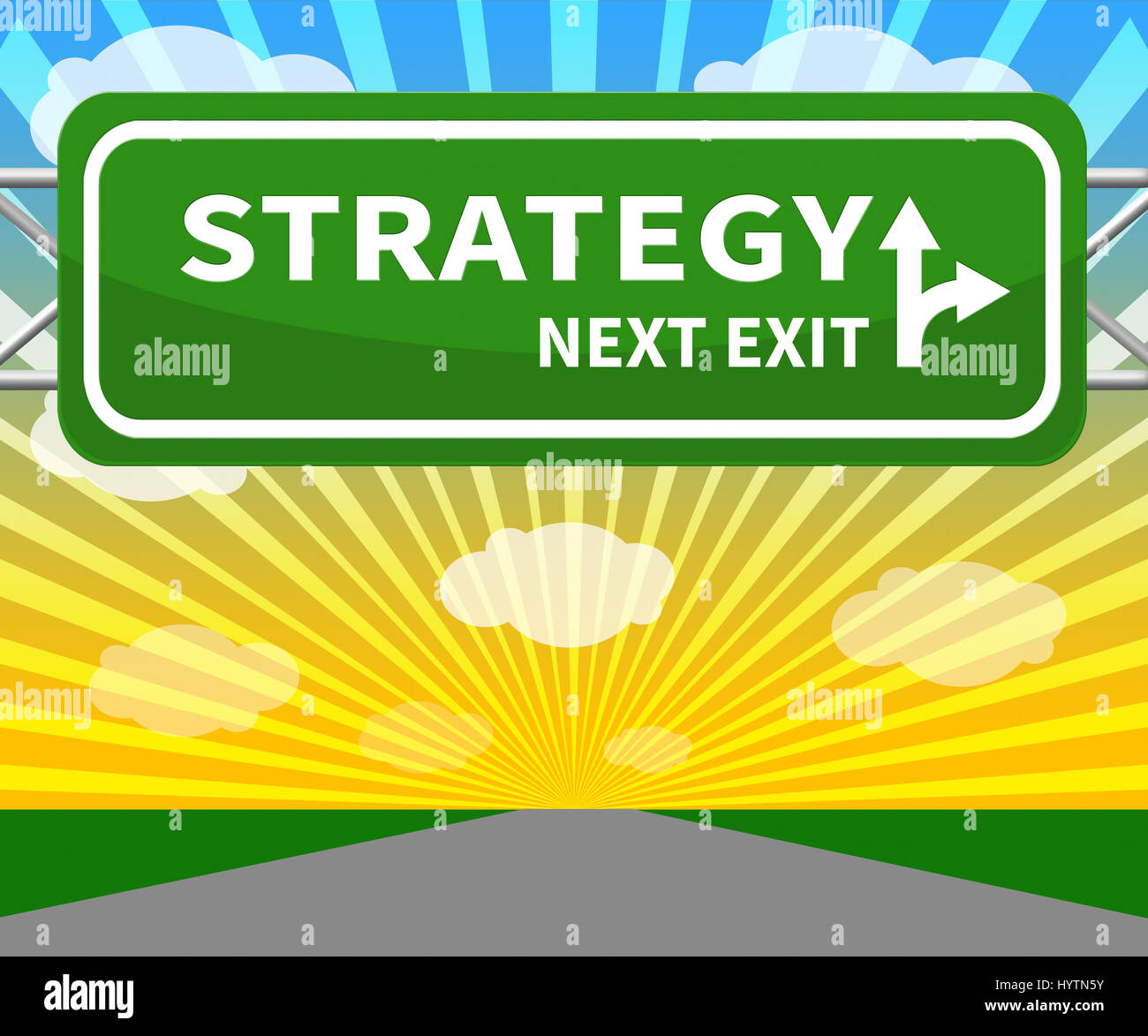 Strategy Sign Indicates Planning Commerce 3d Illustration Stock Photo ...