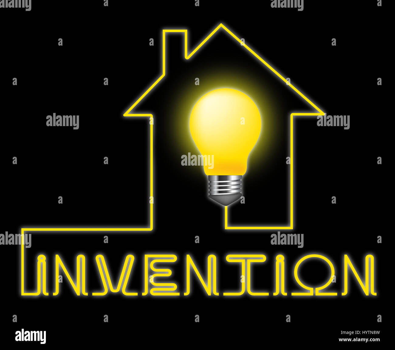 Invention Light Meaning Innovating Invents And Innovating Stock Photo ...