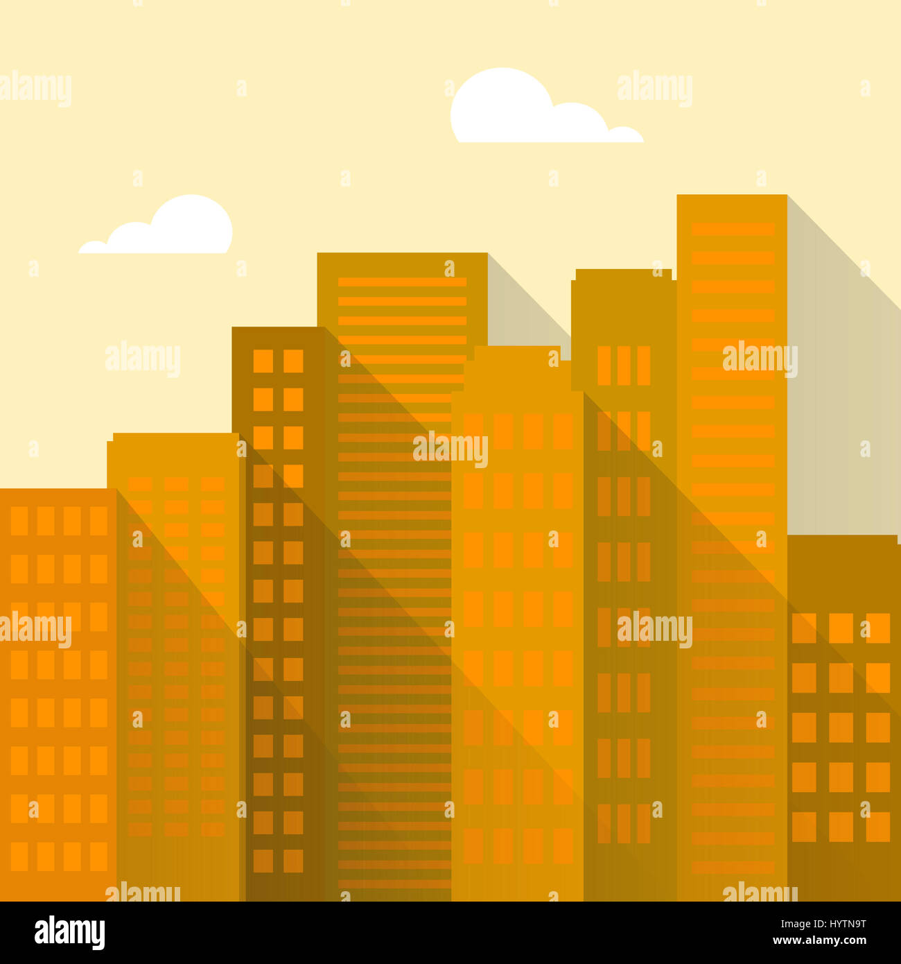 Skyscraper Buildings City Displays Corporate Cityscapes 3d Illustration ...