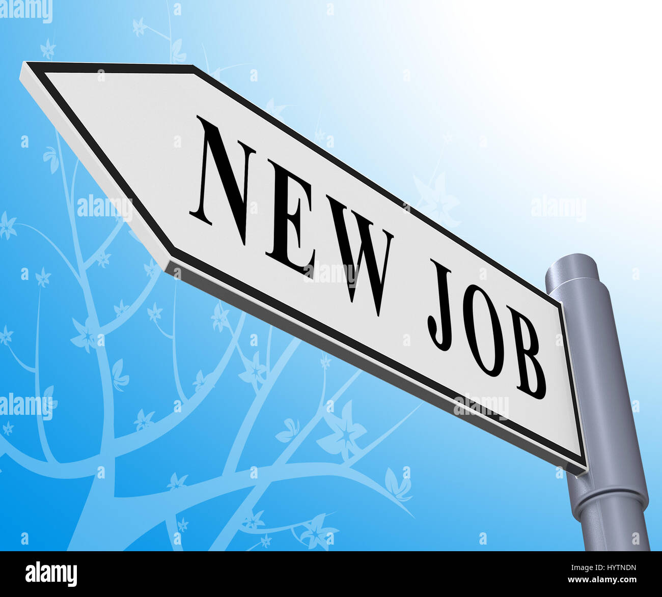 New job road sign hi-res stock photography and images - Alamy