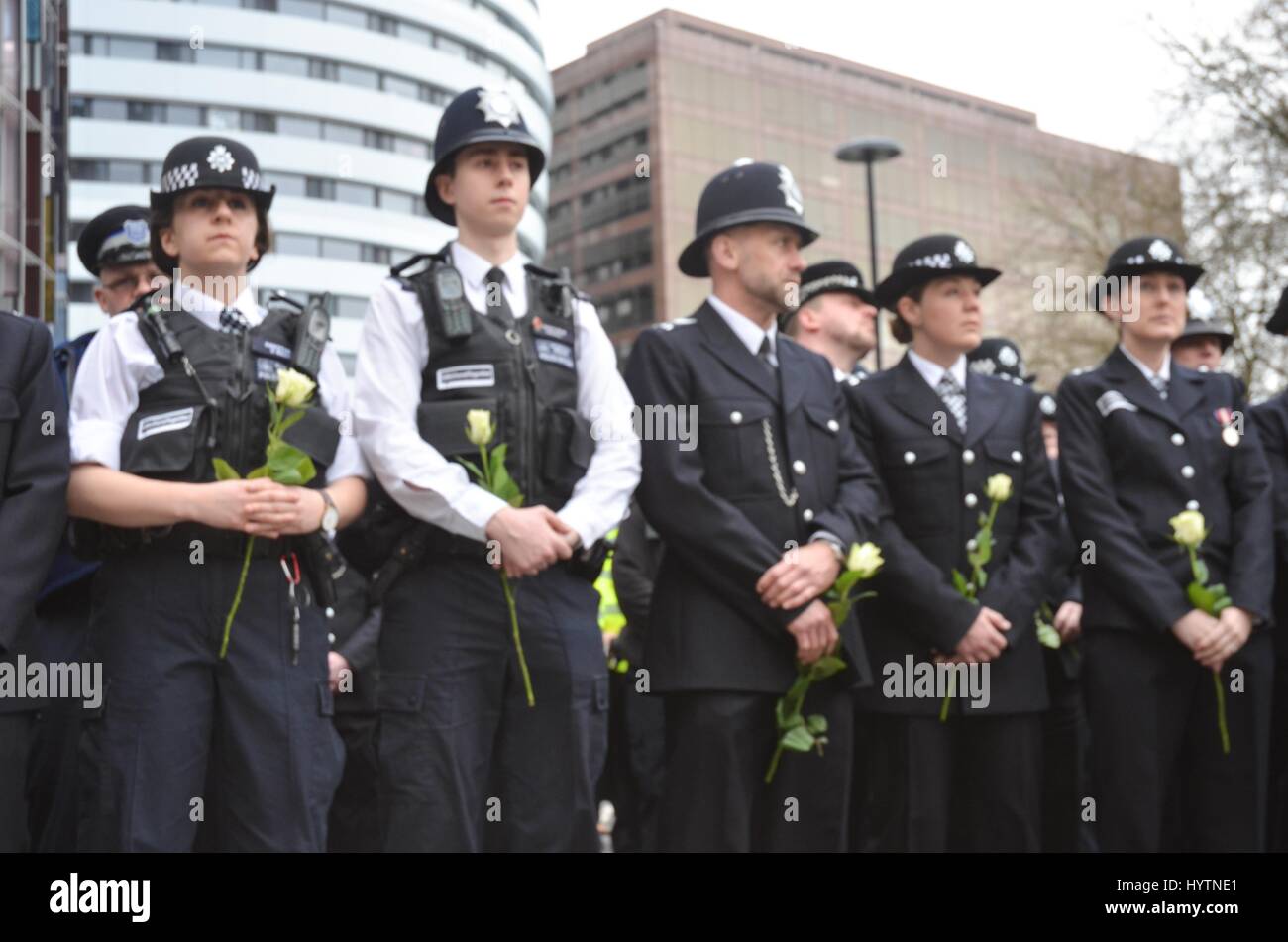 frontline and first response police officers at the scene of the London ...