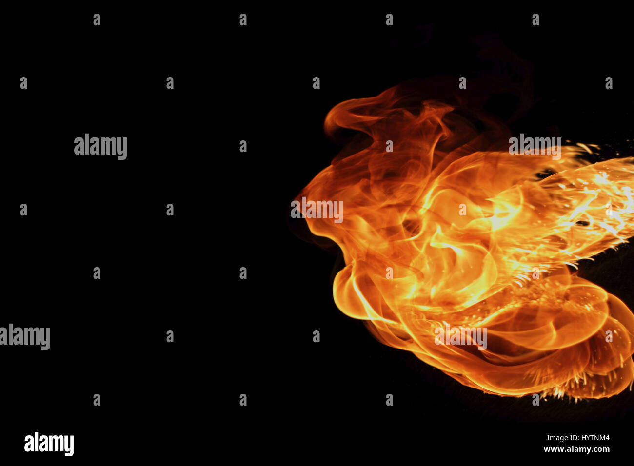 Blaze of Fire Stock Photo - Alamy
