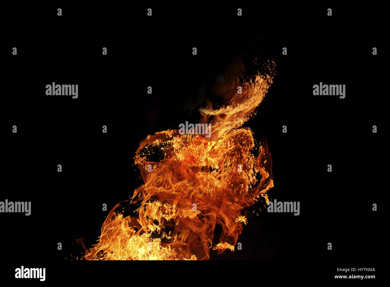 Blaze of Fire Stock Photo - Alamy