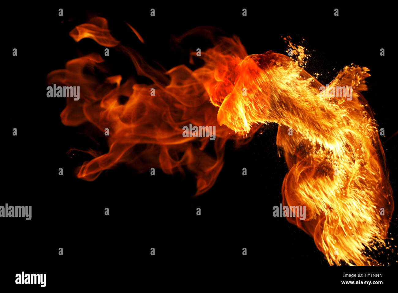 Blaze of Fire Stock Photo - Alamy