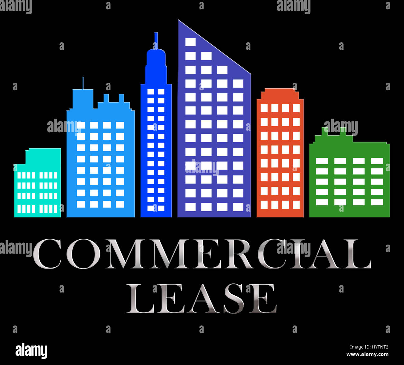 Commercial Lease Skyscrapers Describes Real Estate Leases 3d ...