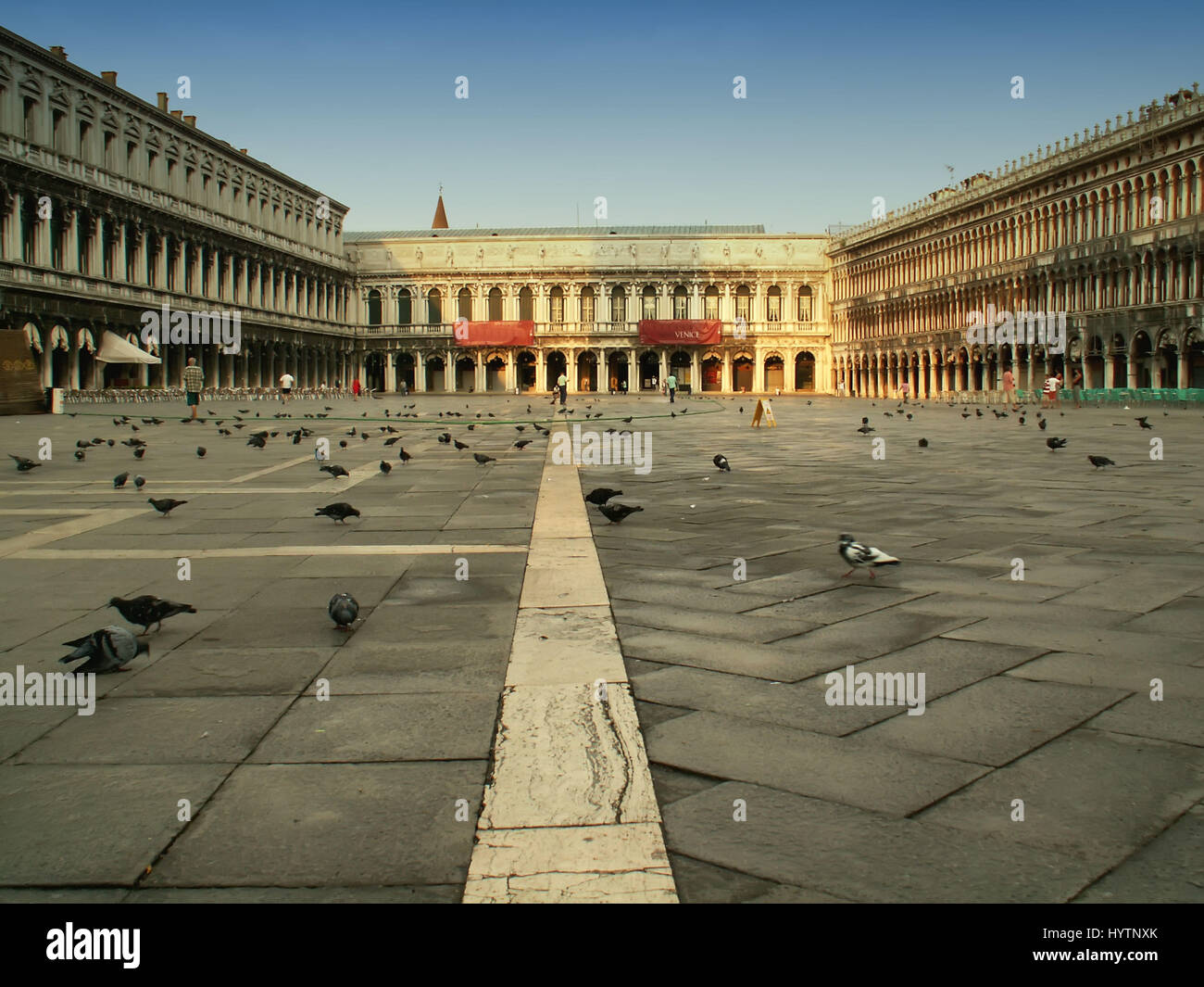Marco place in the morning in Venice Stock Photo - Alamy