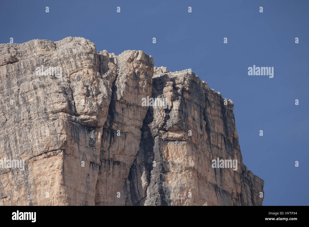 Detail of vertical Dolomites wall in Italy Stock Photo - Alamy