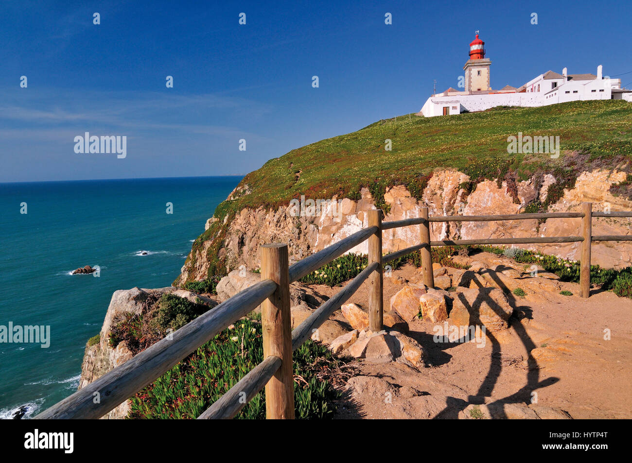 Lighthouse and cape of Cabo da Roca, Sintra, Portugal Stock Photo - Alamy