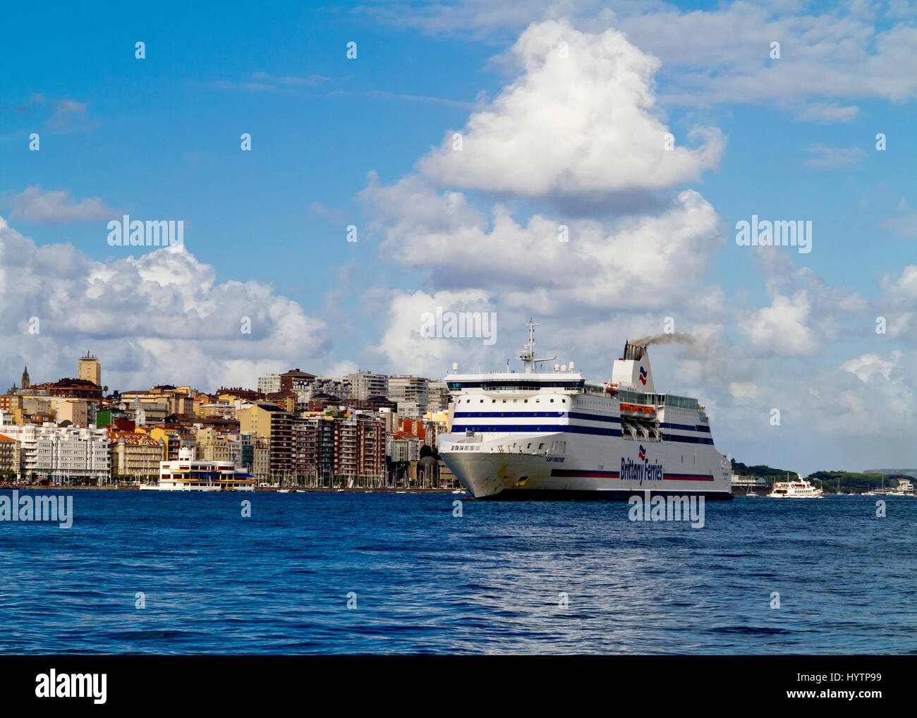 The seafront at Santander a port city in Cantabria Northern Spain with ...