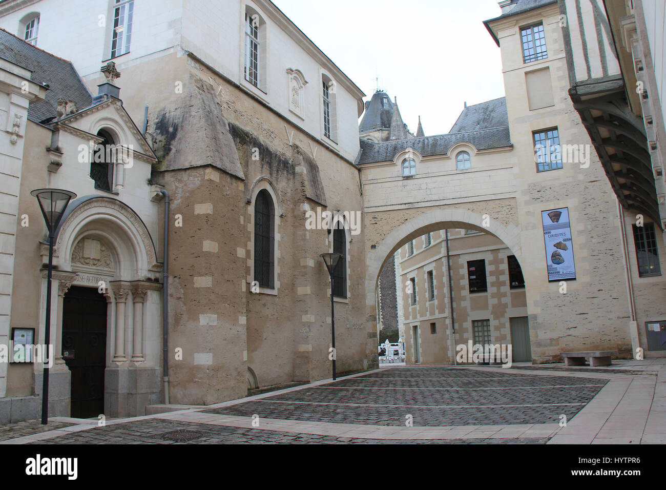 Museum street in Angers (France Stock Photo - Alamy
