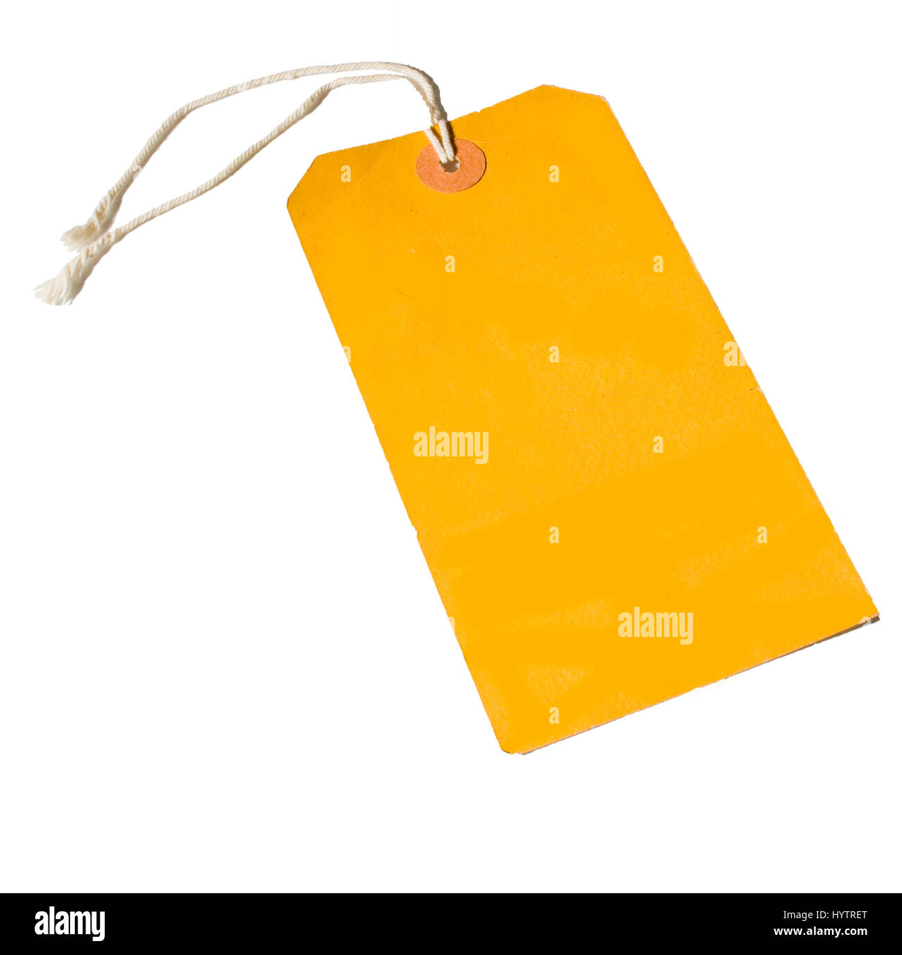 Vintage yellow tag Stock Photo - Alamy