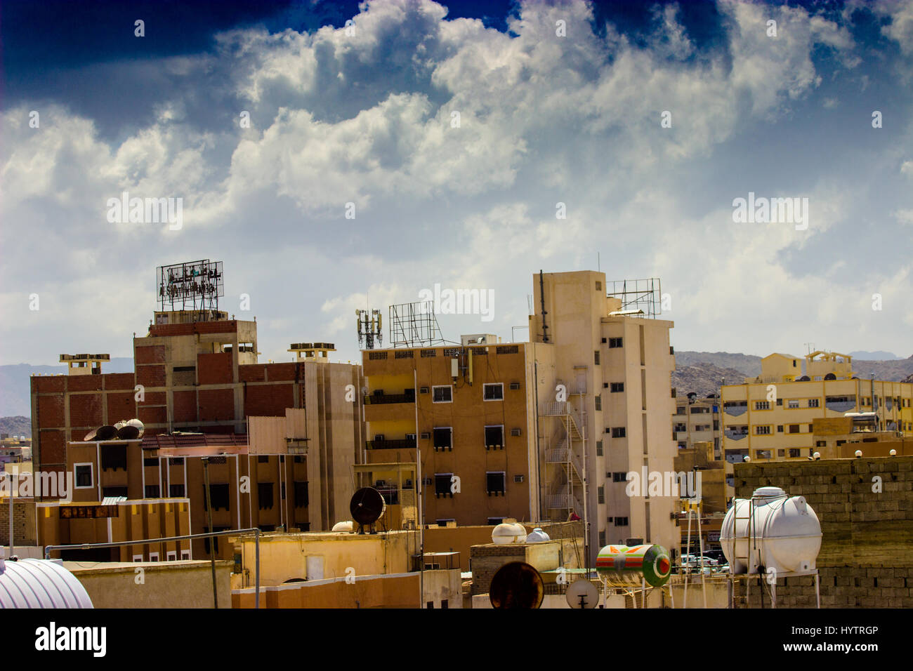 night shots at calm night taif saudi arabia calm nights Stock Photo - Alamy