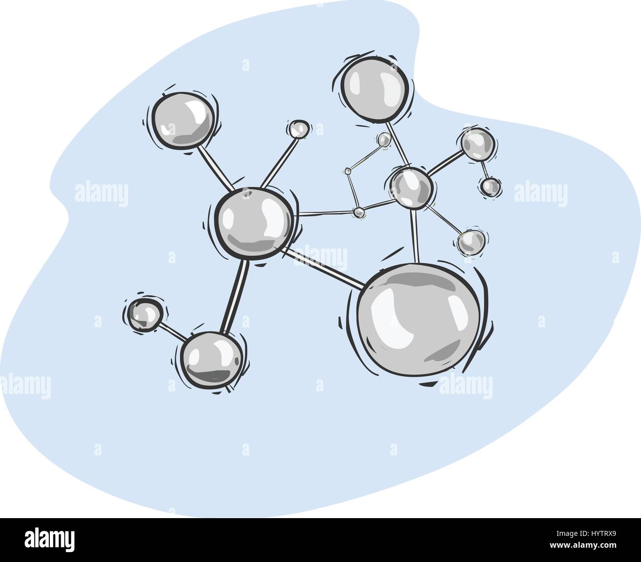 vector illustration of a molecule illustration icon Stock Vector Image ...