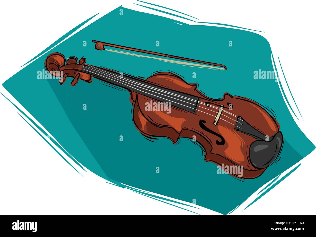 Vector Illustration Of A Musical Instrument Violin Stock Vector Image And Art Alamy