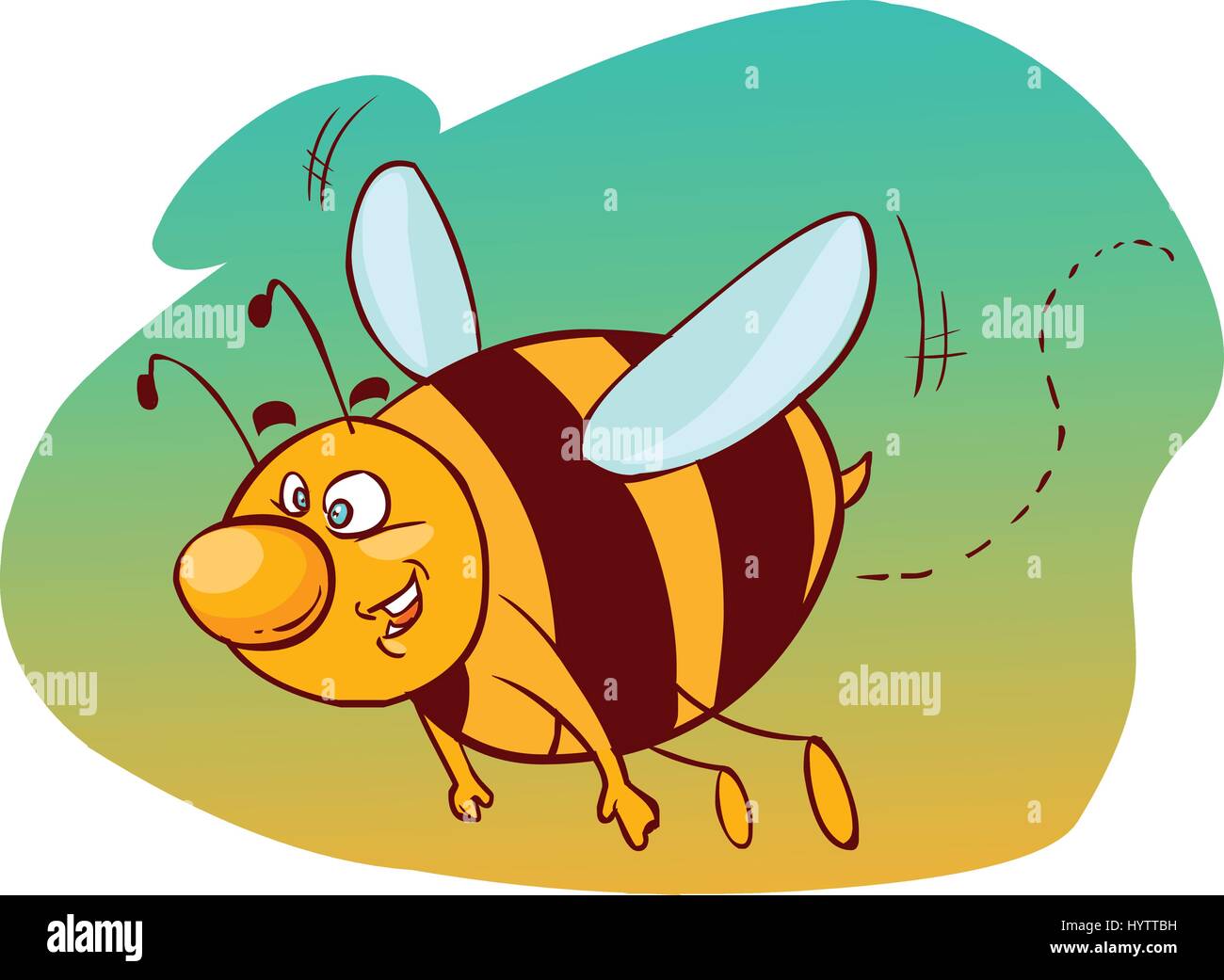 Cartoon flying bee hi-res stock photography and images - Alamy