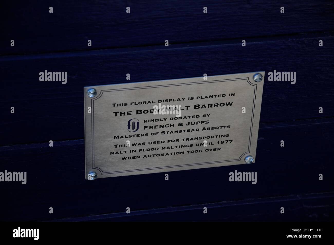 The Bobby Malt Barrow, Stanstead Abbotts, Hertfordshire Stock Photo - Alamy