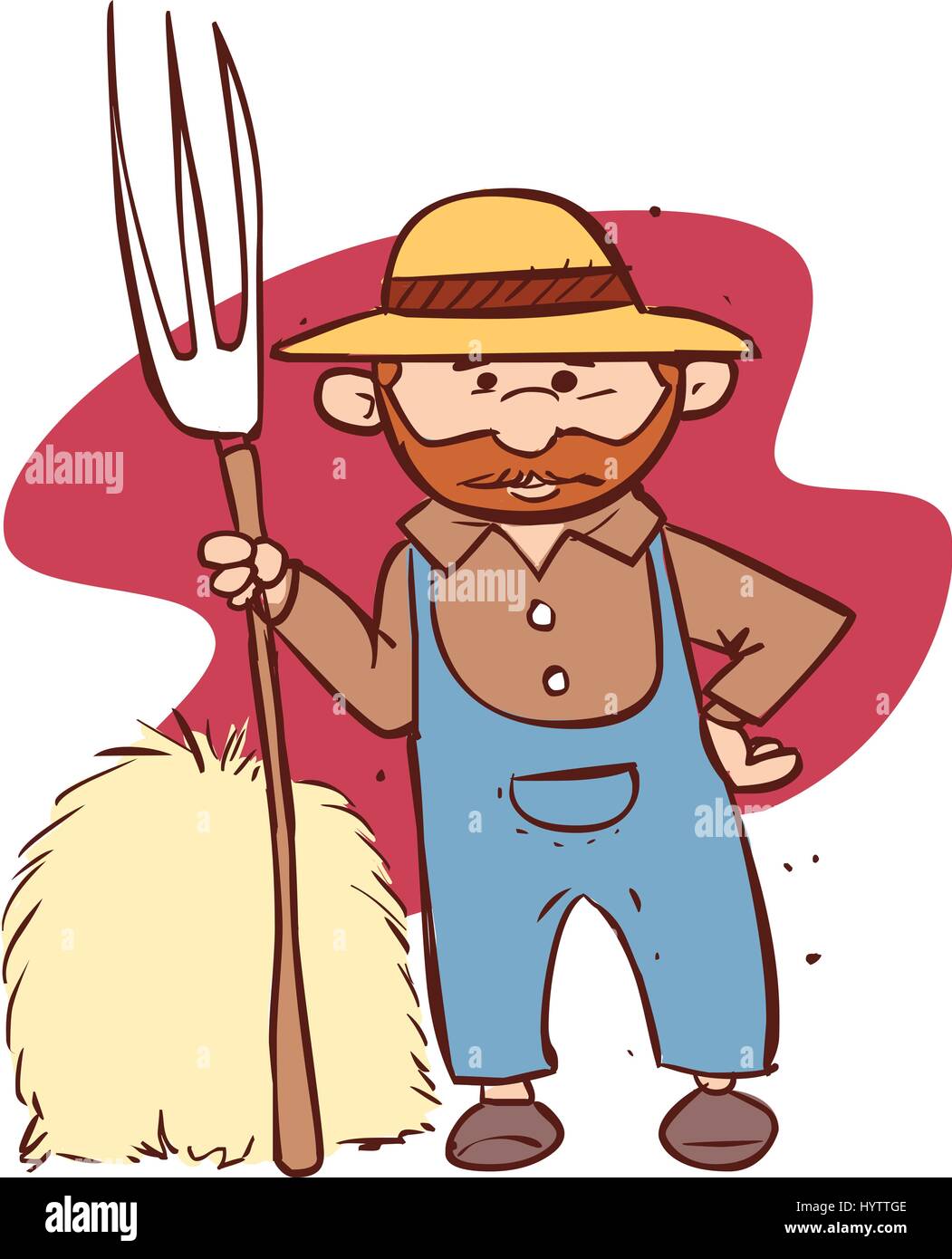 Cartoon farmer hi-res stock photography and images - Alamy