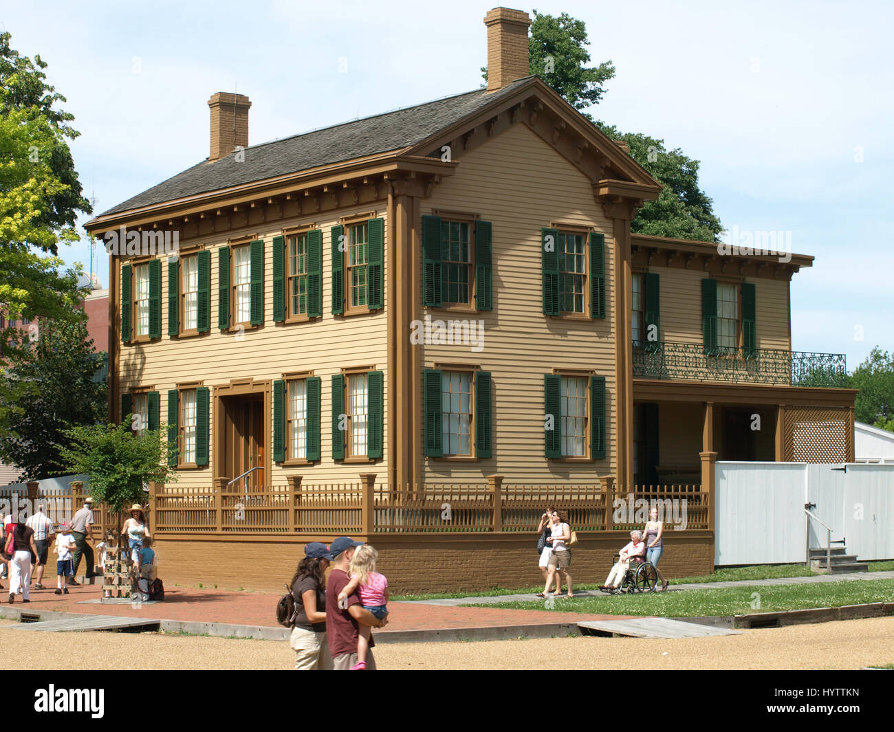 Home of Abraham Lincoln, Springfield, Ilinois Stock Photo - Alamy
