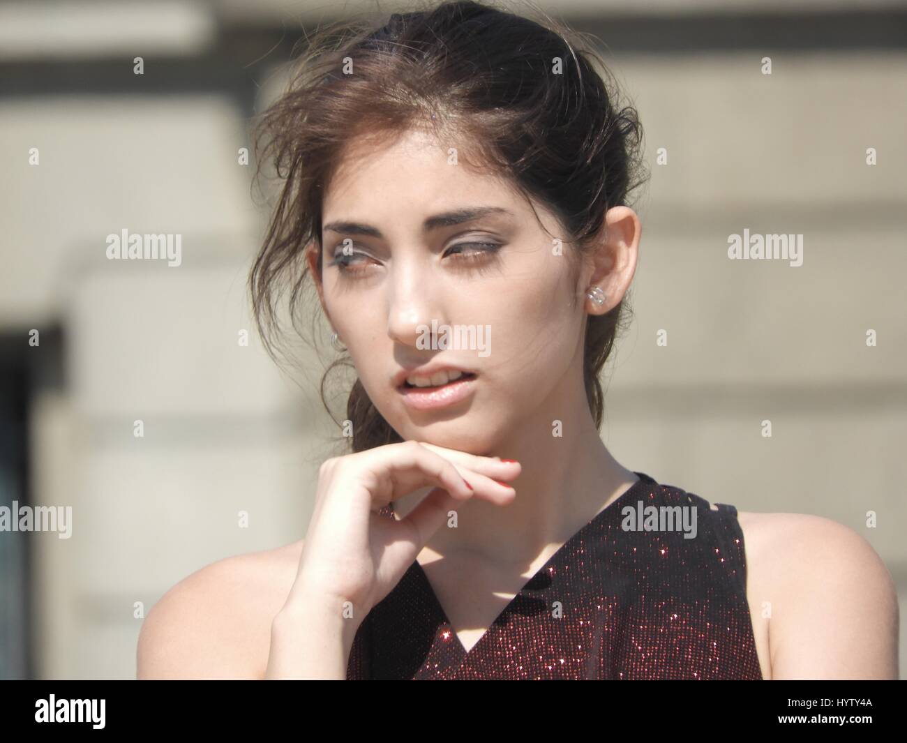 Suspicious woman hi-res stock photography and images - Alamy