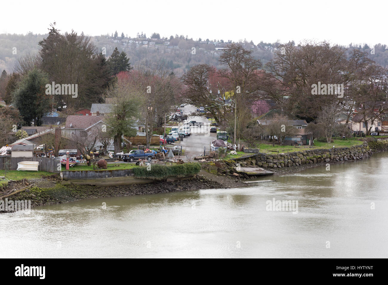 Seattle, Washington: Looking north to the South Park neighborhood from ...
