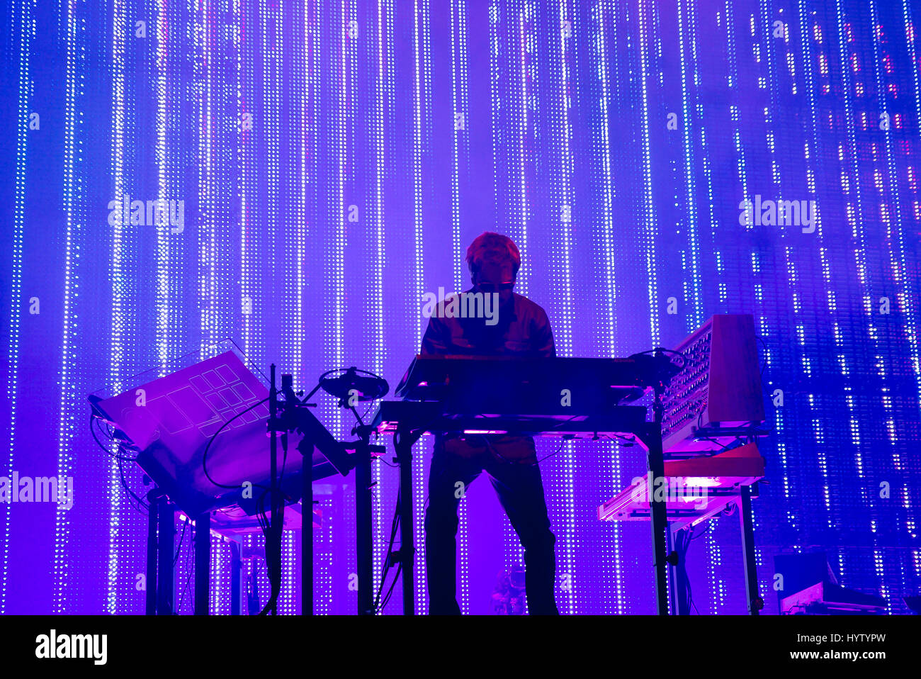 BARCELONA - JUN 17: Jean Michel Jarre (French composer, performer, and ...