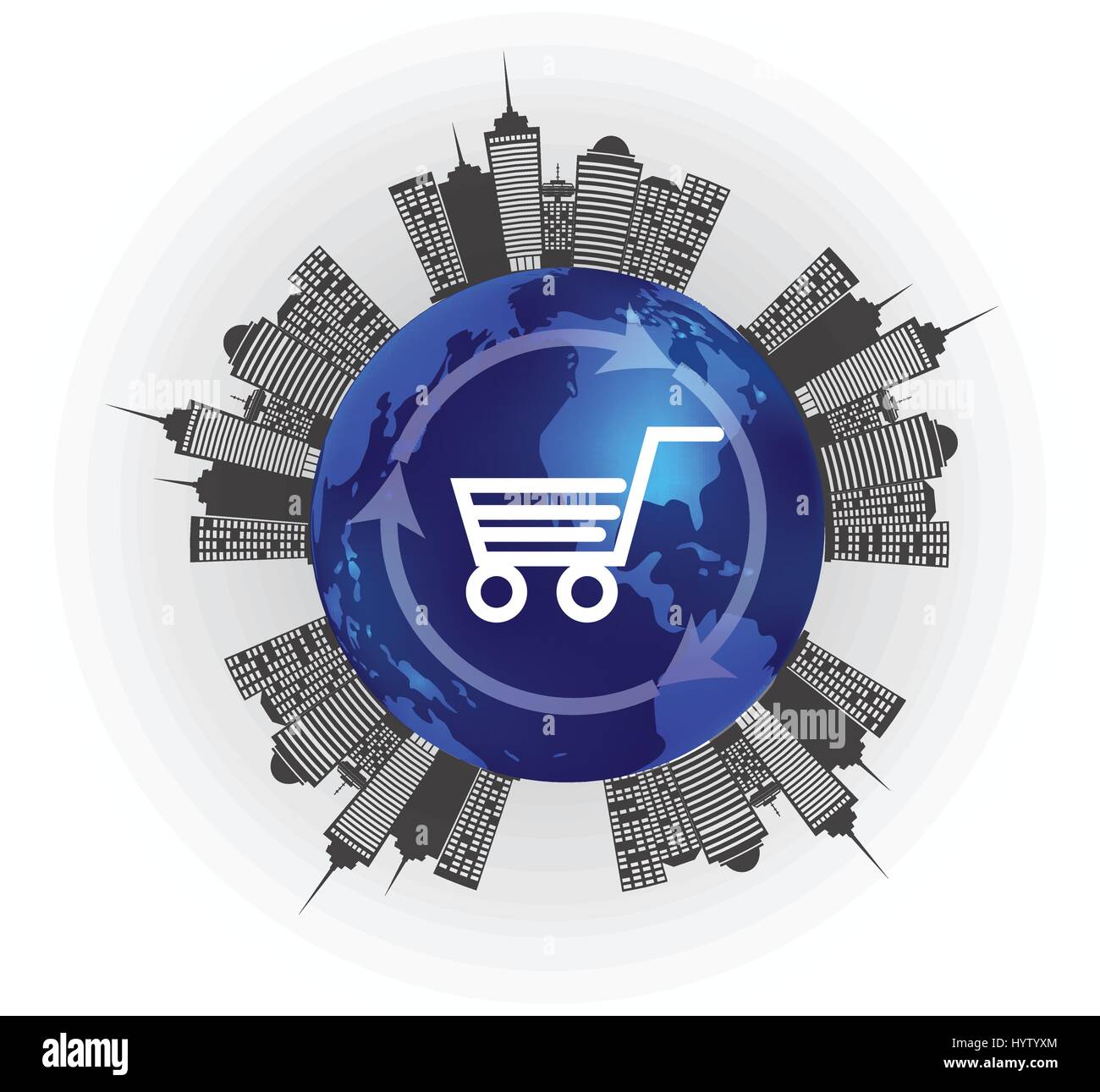 Concept for world shopping Stock Vector Image & Art - Alamy