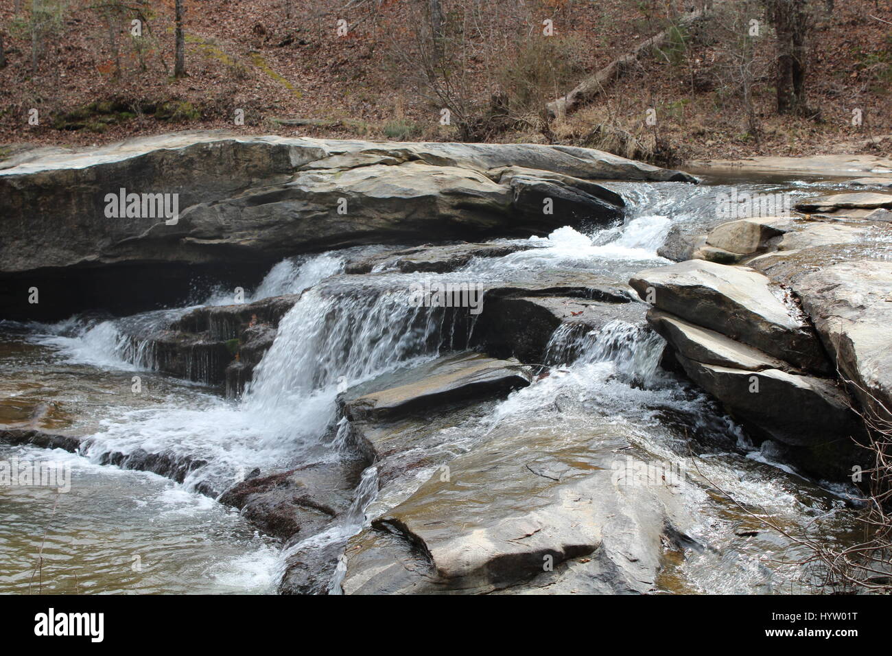 Waterfall on a cool Fall day Stock Photo - Alamy