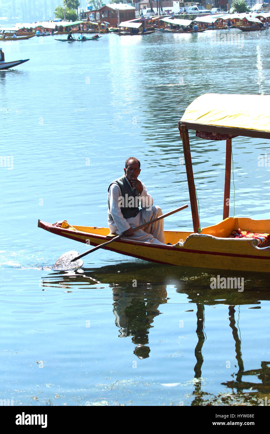 Shikara ride in dal lake is a must go hi-res stock photography and ...