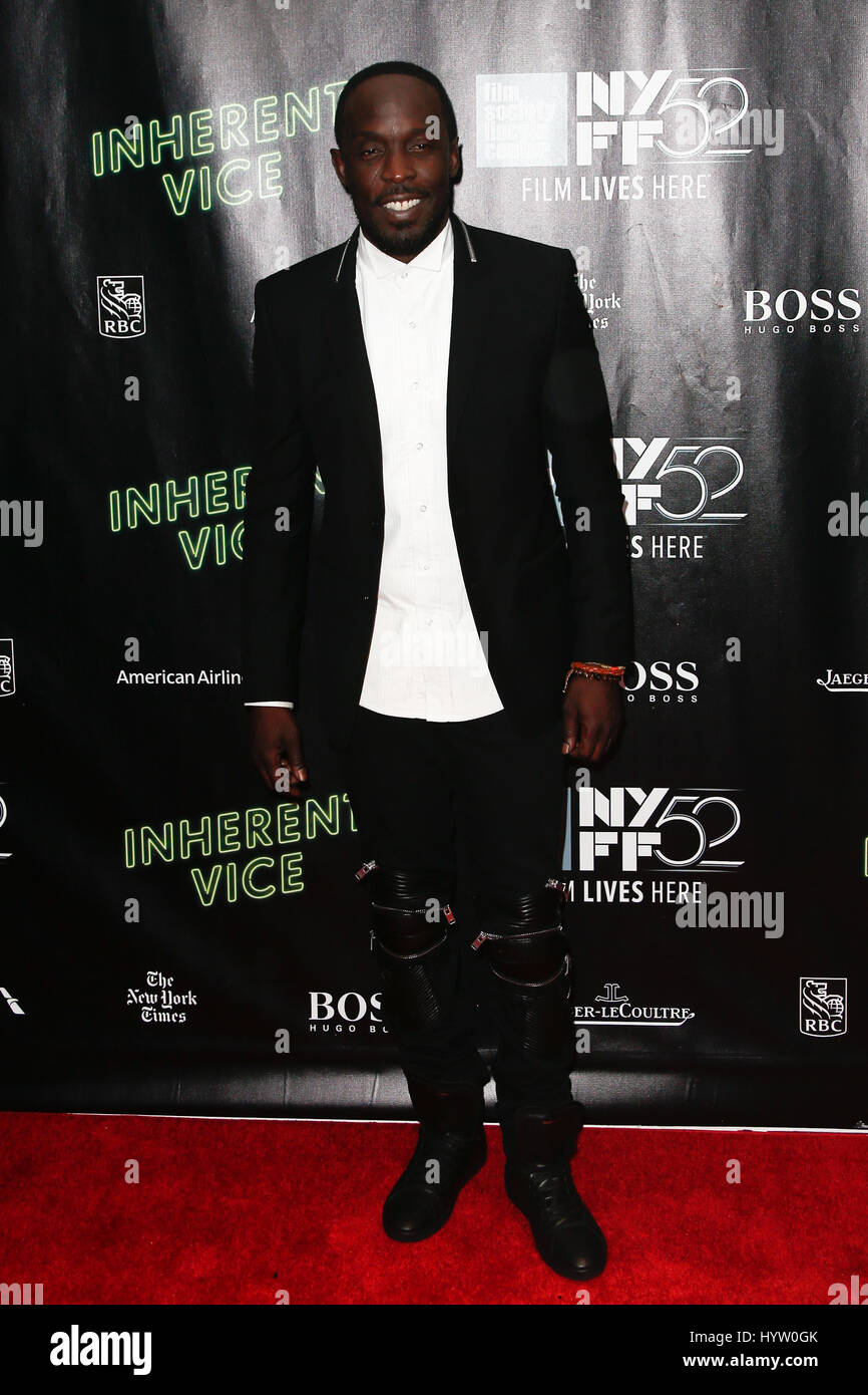 NEW YORK-OCT 4: Actor Michael K. Williams attends the 'Inherent Vice ...