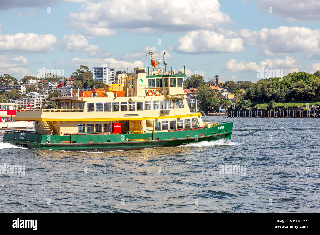 Sydney ferry named MV Sirius travels across Sydney harbour,new south ...