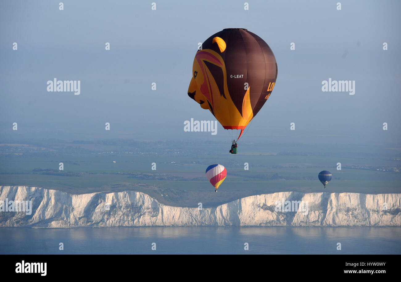 Fly over the white cliffs of dover in kent hi-res stock photography and ...