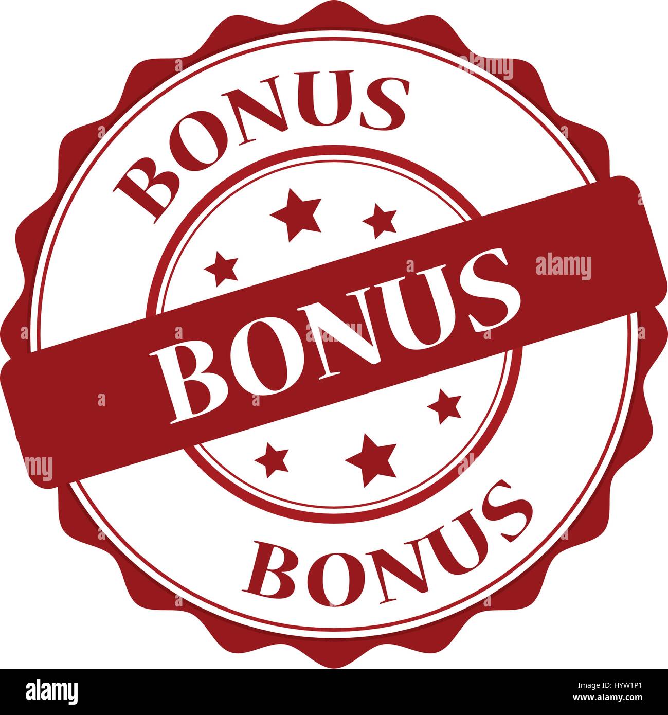 Bonus red stamp illustration Stock Vector Image & Art - Alamy