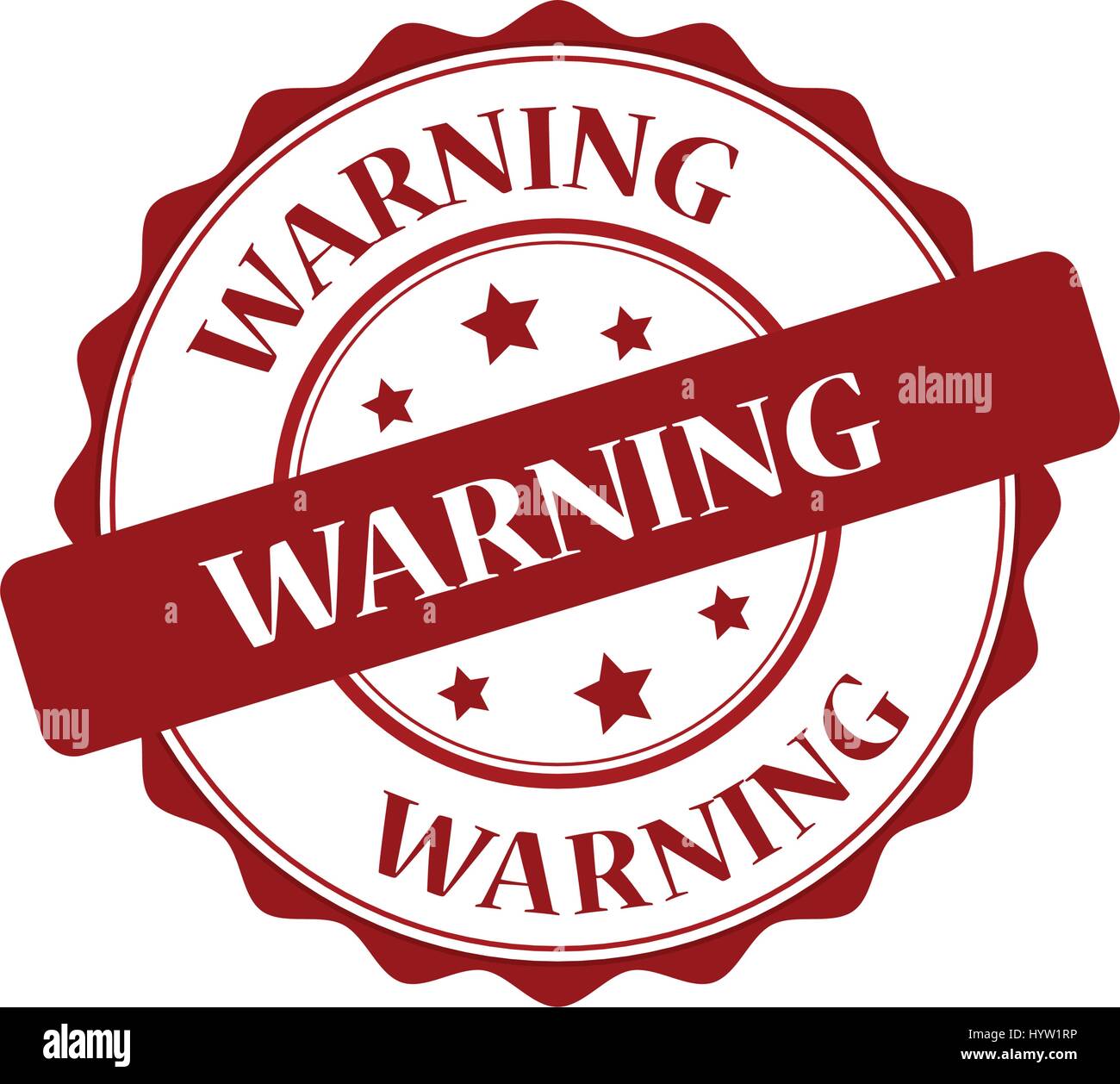 Warning stamp illustration Stock Vector Image & Art - Alamy