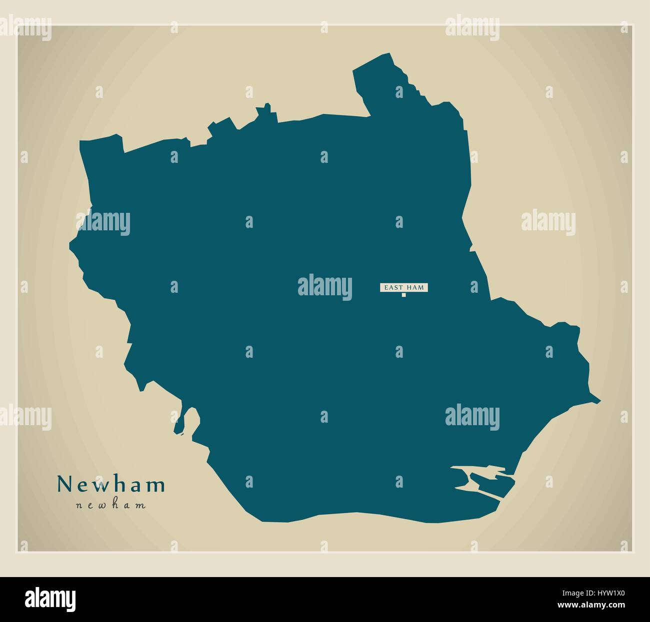 London borough map graphic hi-res stock photography and images - Alamy