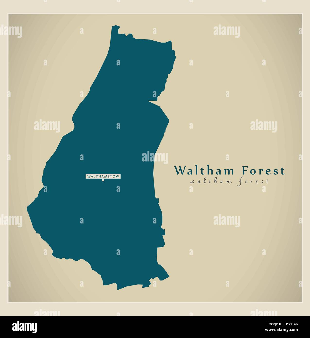 Waltham map hi-res stock photography and images - Alamy