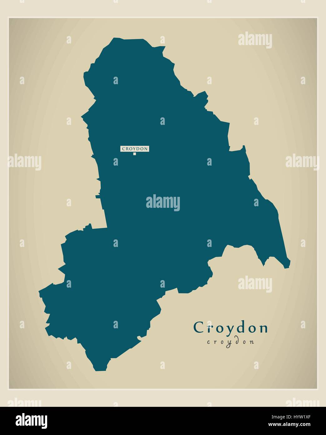 Map Of Croydon High Resolution Stock Photography and Images - Alamy