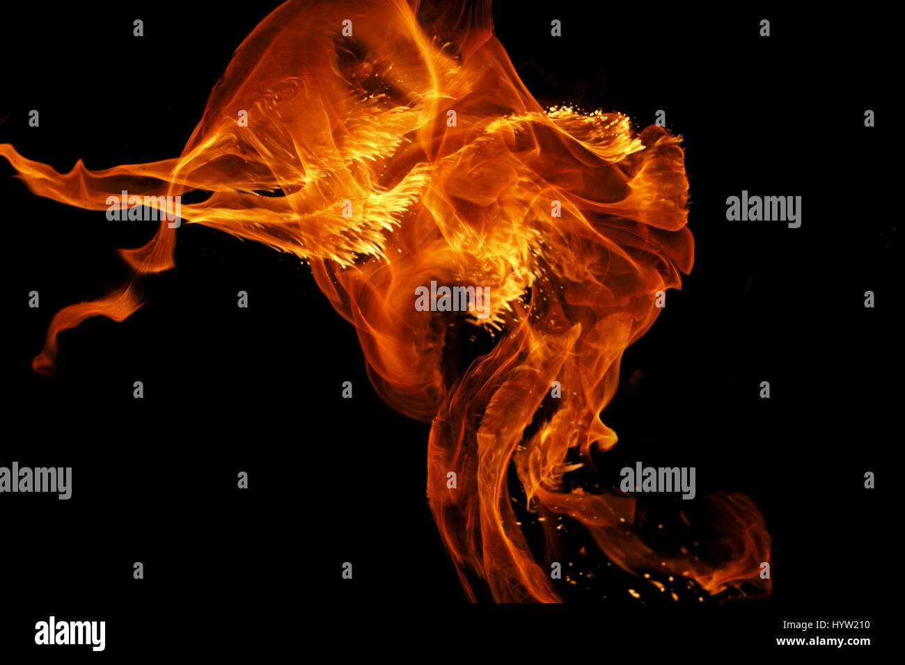Blaze of Fire Stock Photo - Alamy