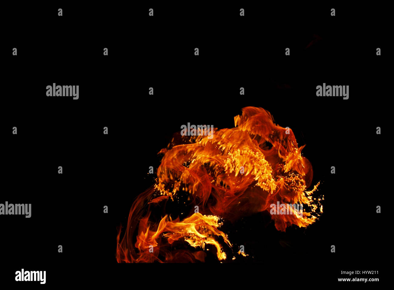 Blaze of Fire Stock Photo - Alamy